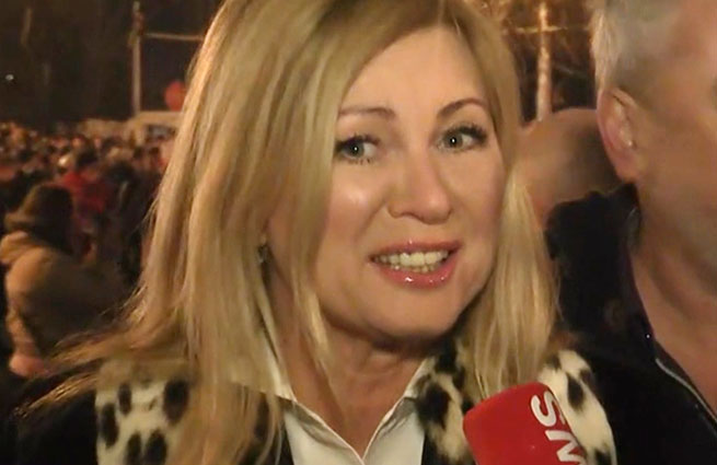 Вика Цыганова приняла участие в митинге в поддержку жителей Севастополя
